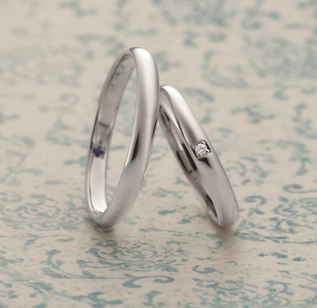 Free inner stone - VENUS TEARS -Wedding Band/Engagement Ring